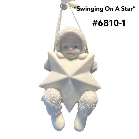 Department 56 | Holiday | Snowbabies Swinging On A Star Ornament ...